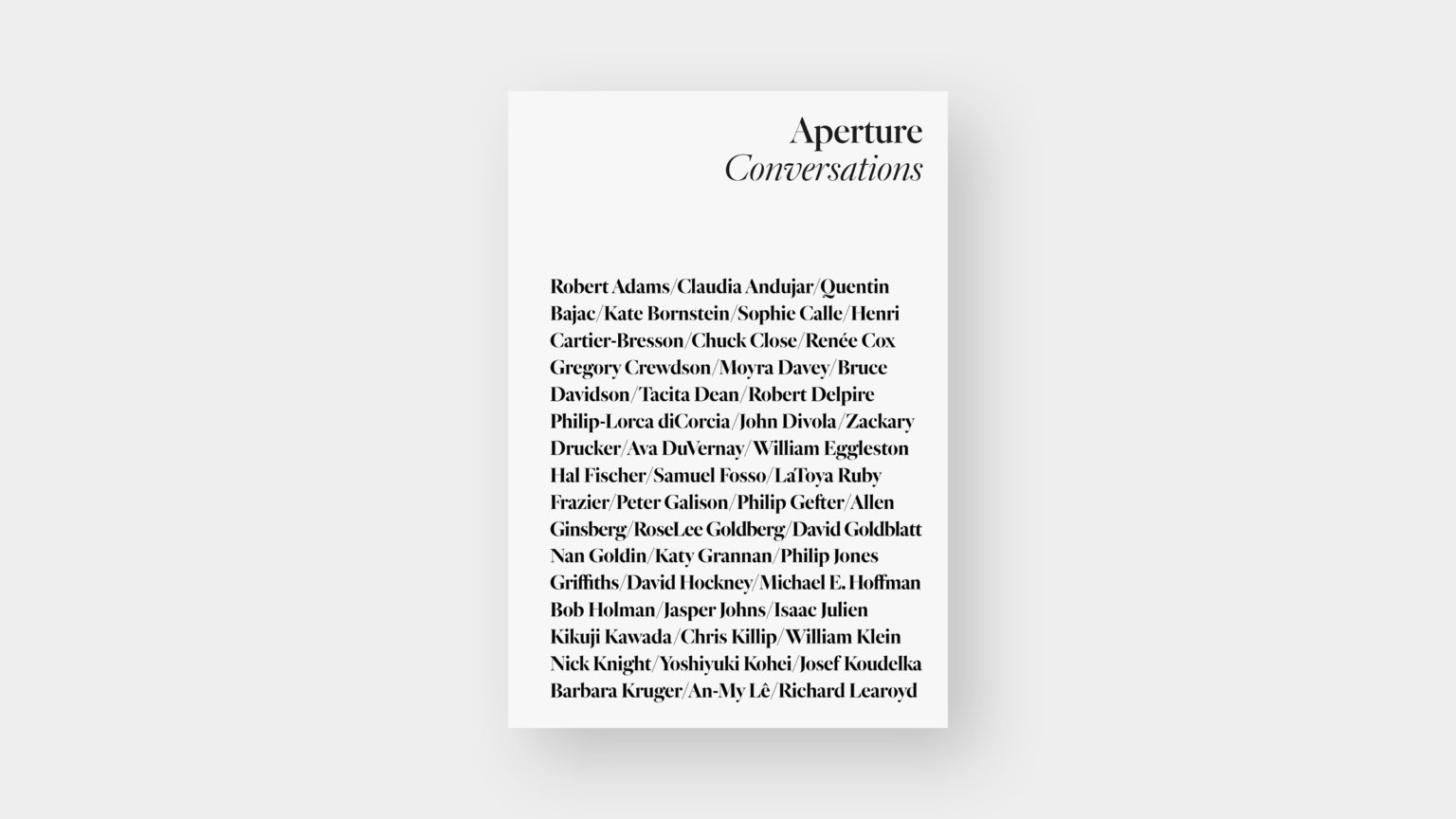 27 Must-Have Aperture Books for Everyone on Your Holiday Gift List