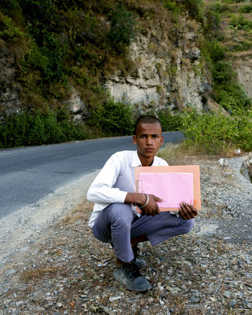 Anoop walks approx five kms to school everyday, Pokhri village | Aperture
